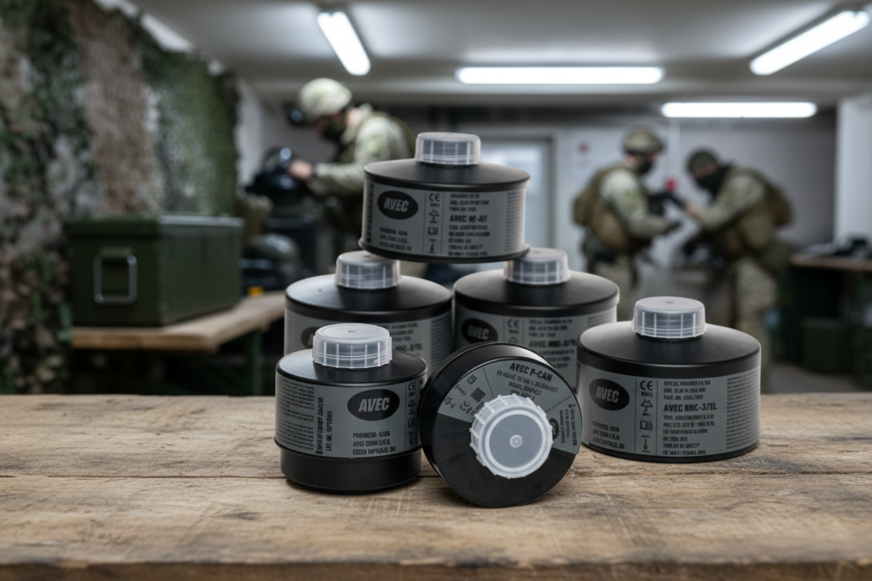 ตลับกรองป้องกันสารเคมี CBRN Canister - SOLVEX TRADE